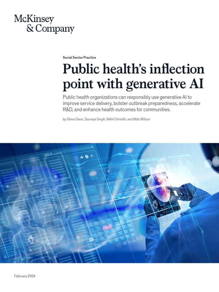 Public Healths Inflection Point With Generative Ai Vfinal | PDF