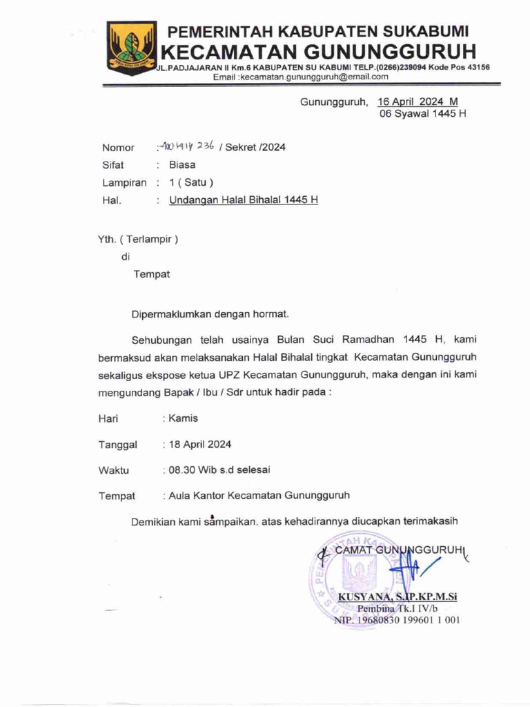 UNDANGAN HALBIL | PDF