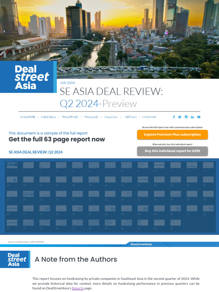 SE Asia Deal Review - Q2 2024 Preview | PDF