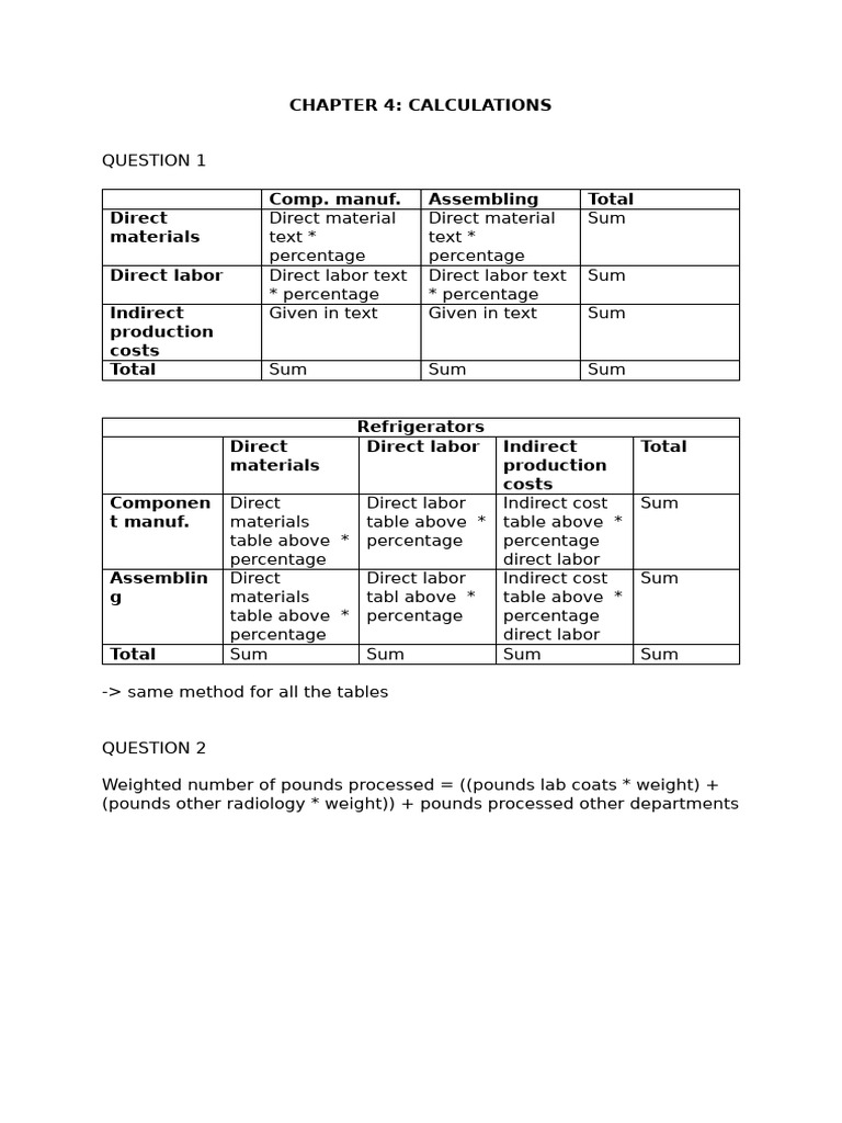 Chapter 4 - Calculations | PDF