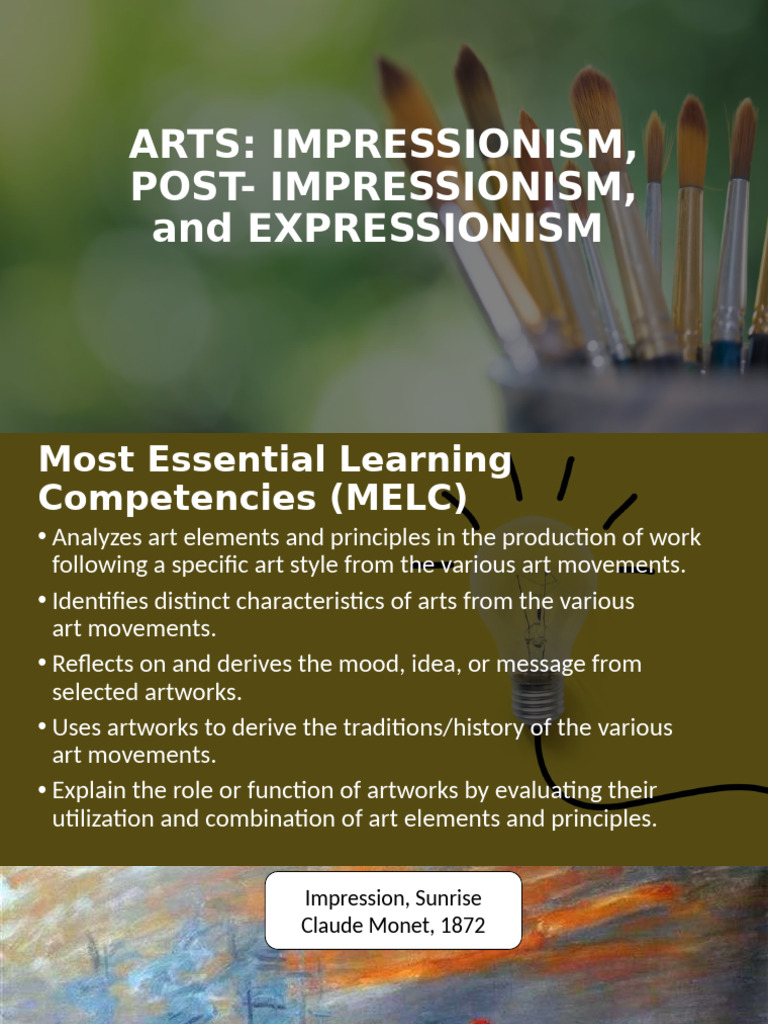 Impressionism Week 2 | PDF