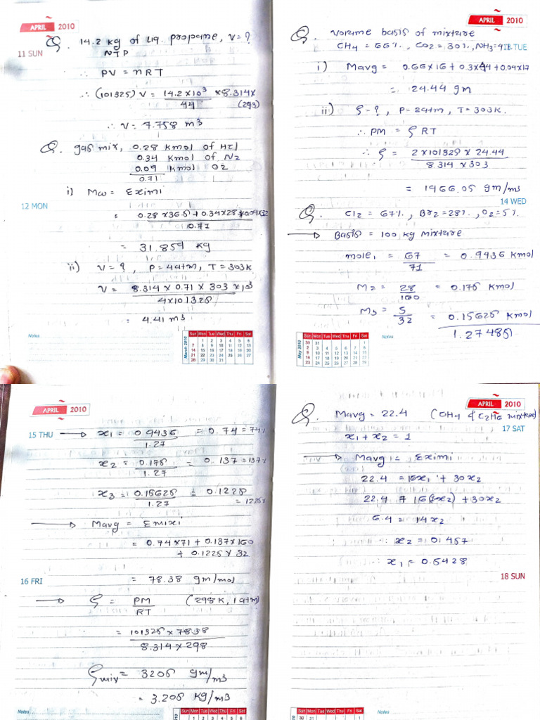 Process calculation | PDF