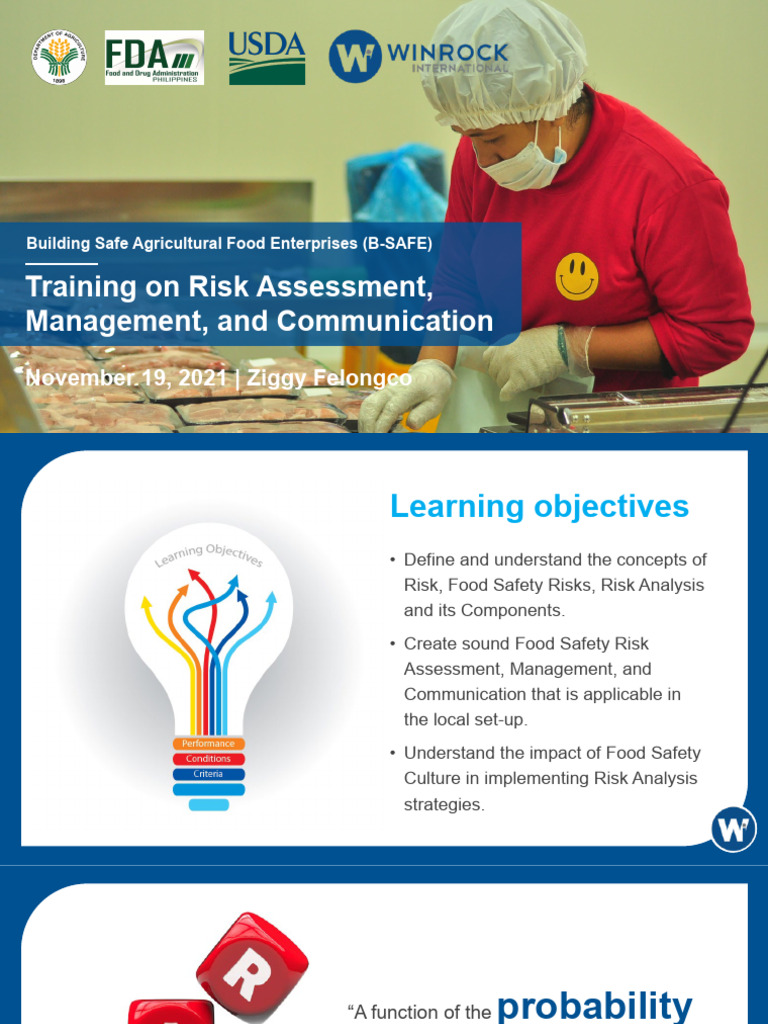B-SAFE Training Course On Risk Assessment, MGMT & Comms - Slide Deck ...