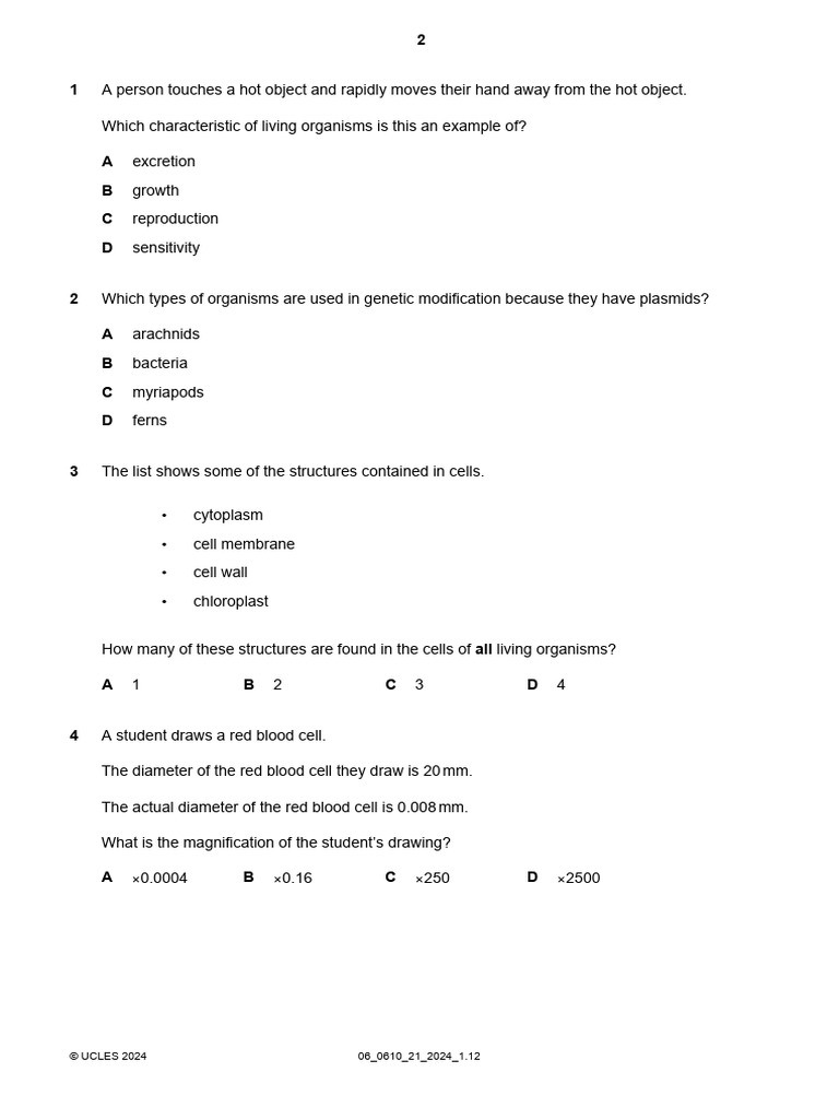 0610 s24 QP 21 Merged | PDF