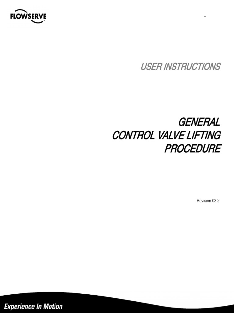 Valve Lifting Procedure | PDF