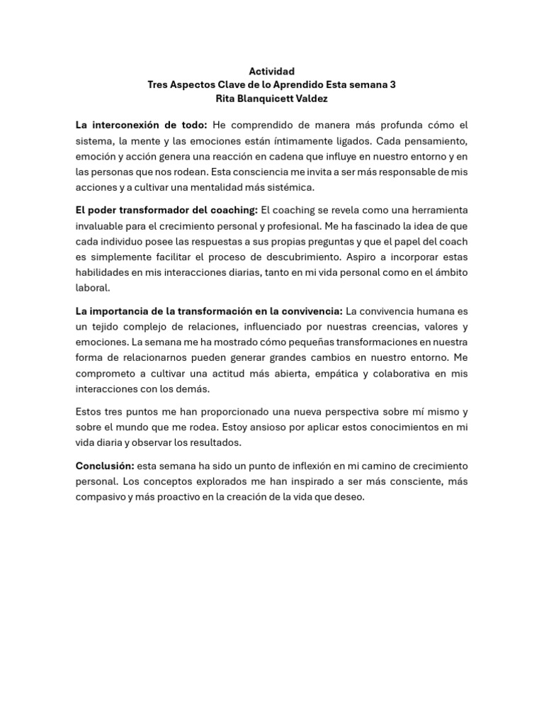 Tres Aspectos Claves | PDF