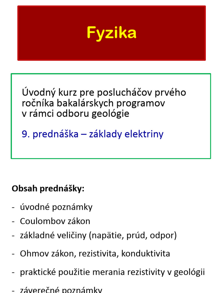 Fyzika 9 Elektrina 2015 | PDF
