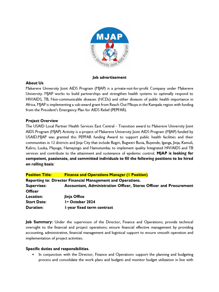MJAP_Detailed_Job_Advertisement_September_2024_Final | PDF