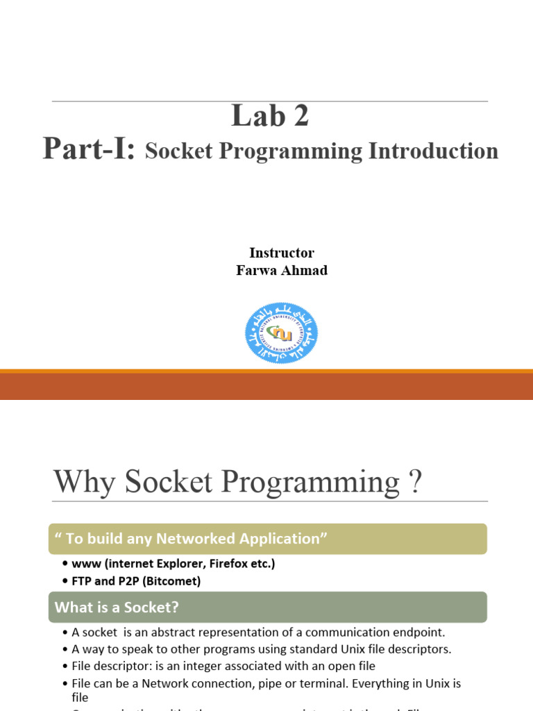 Lab 2 Socket Programming | PDF Lab 2 Socket Programming | PDF