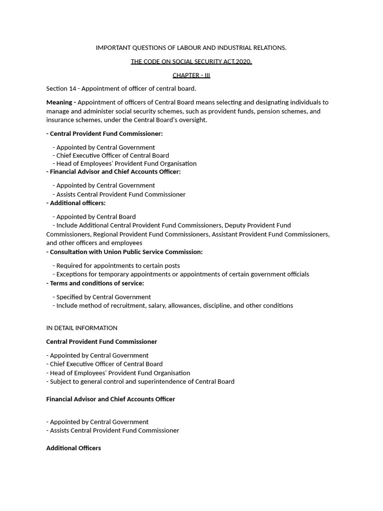 Labour Law Pdf Occupational Safety And Health Business