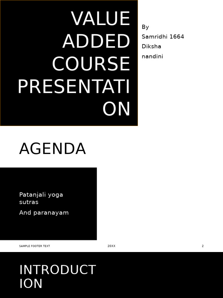 Value Added Course Presentation | PDF