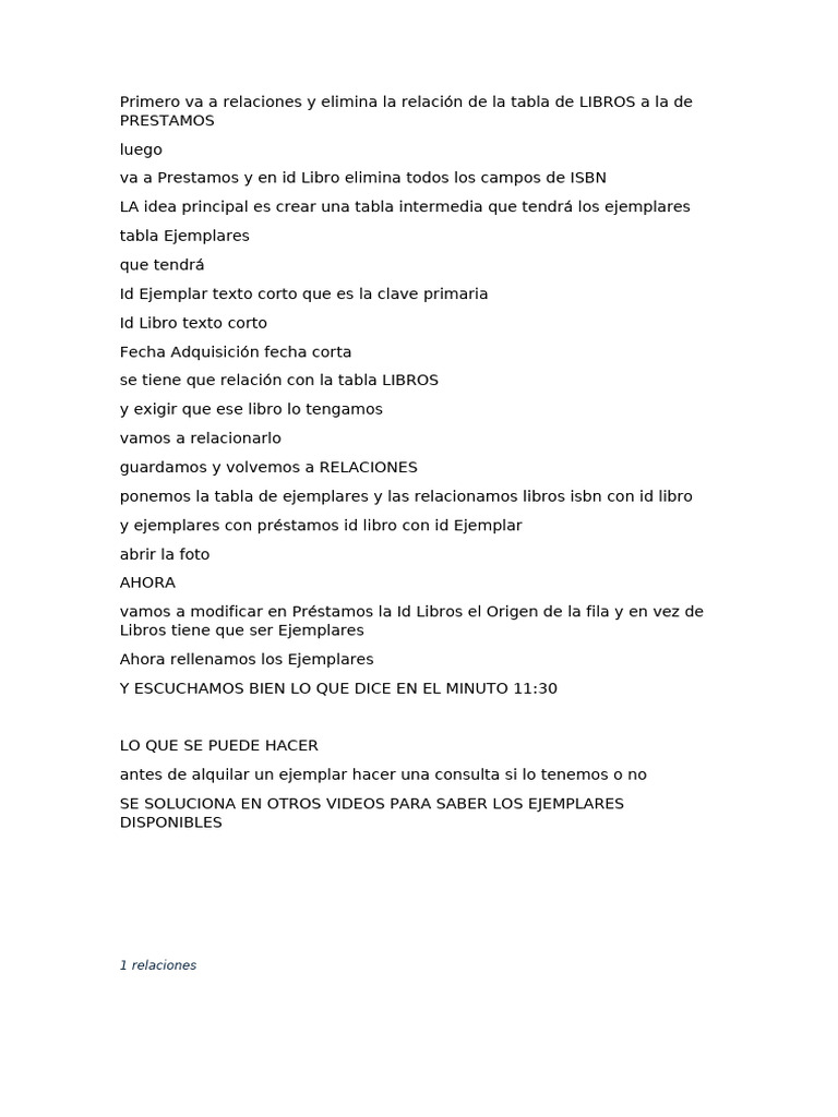 UF0513 Access Tabla Intermedia Biblioteca | PDF