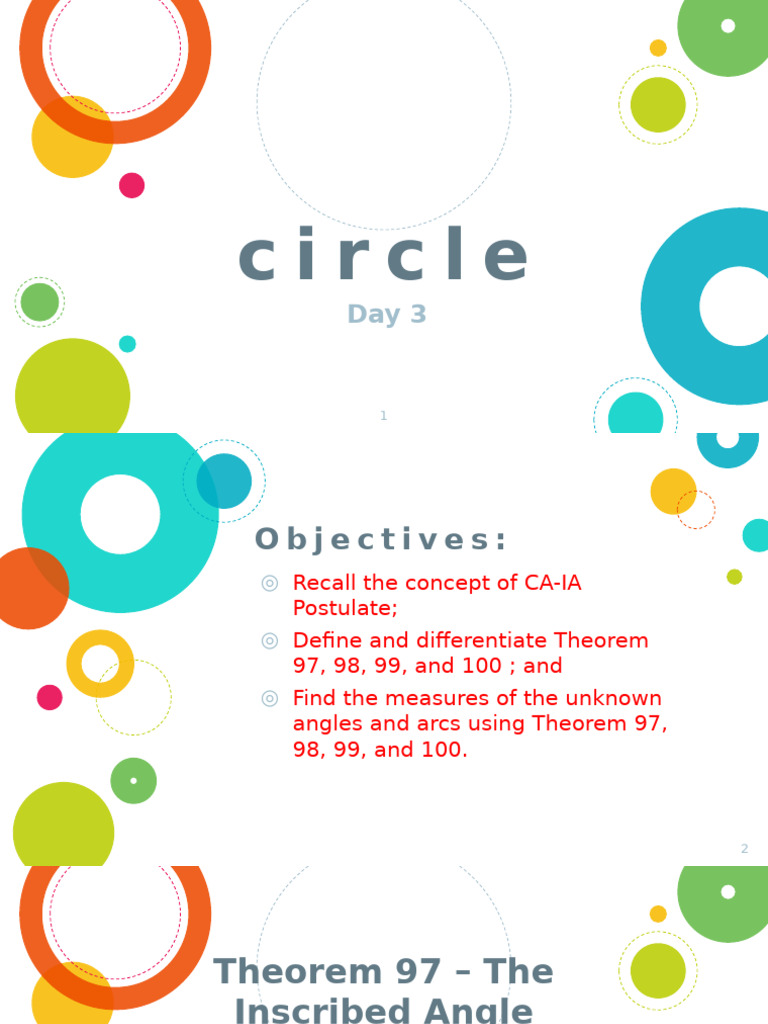 CIRCLE MATH 10 Day03 | PDF