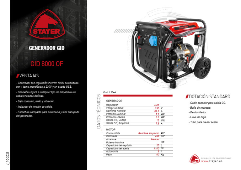 Ficha Tecnica Gid 8000 of | PDF