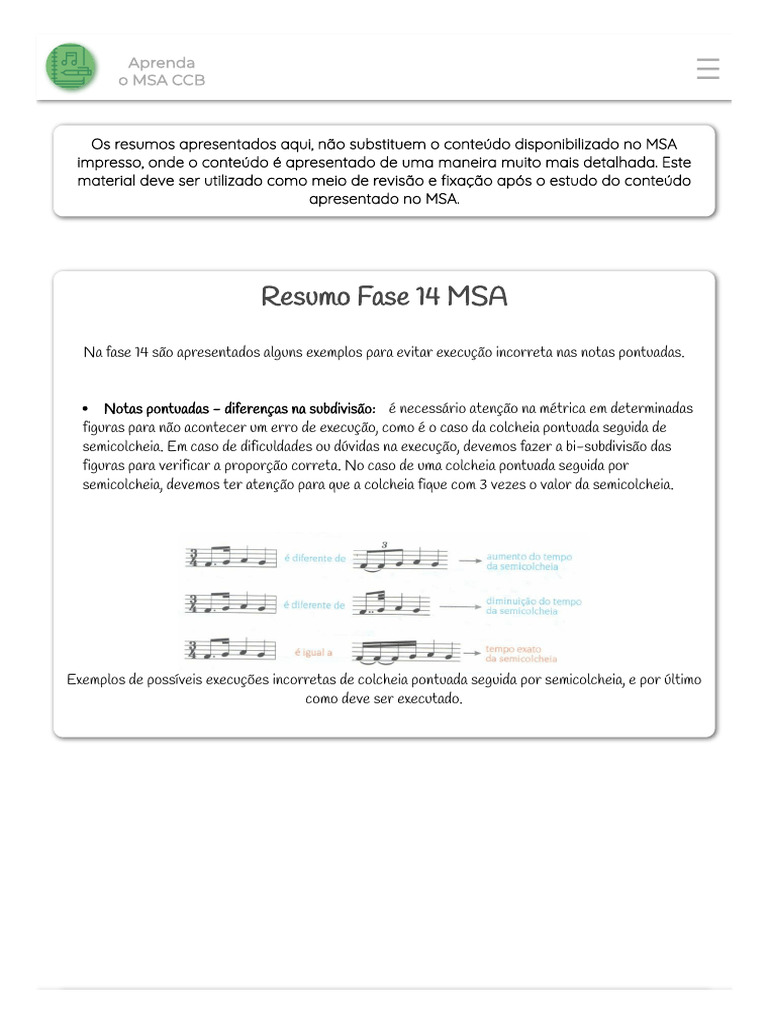 Aprenda o MSA CCB | PDF