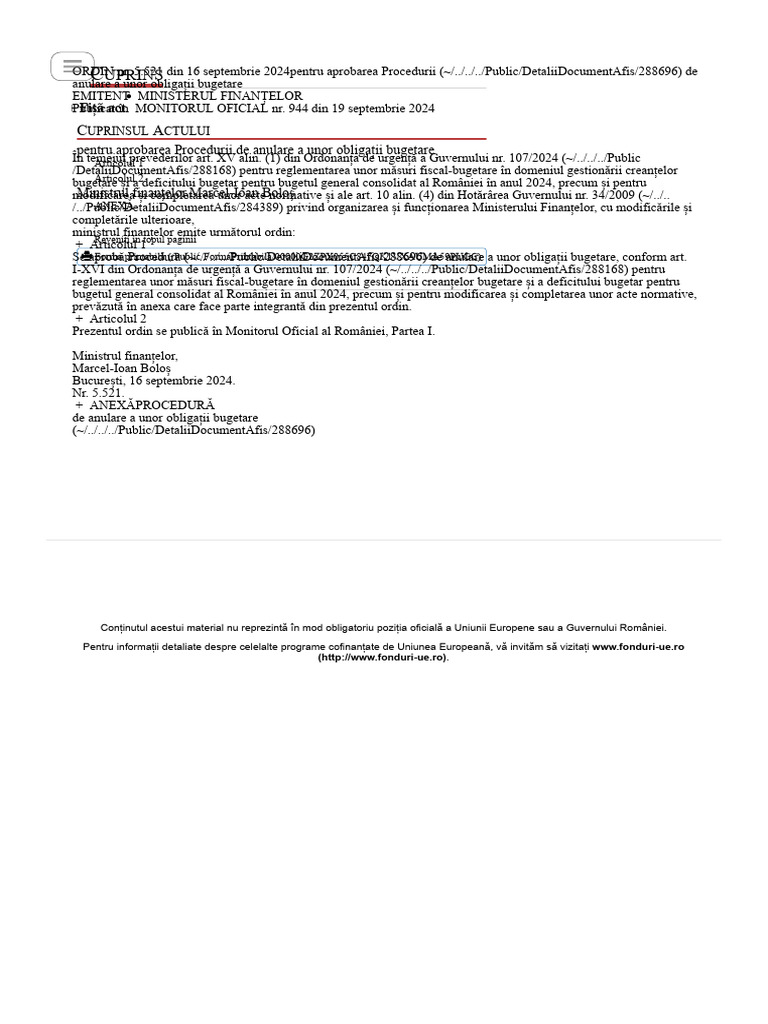 Ordin 5521 16 - 09 - 2024 | PDF