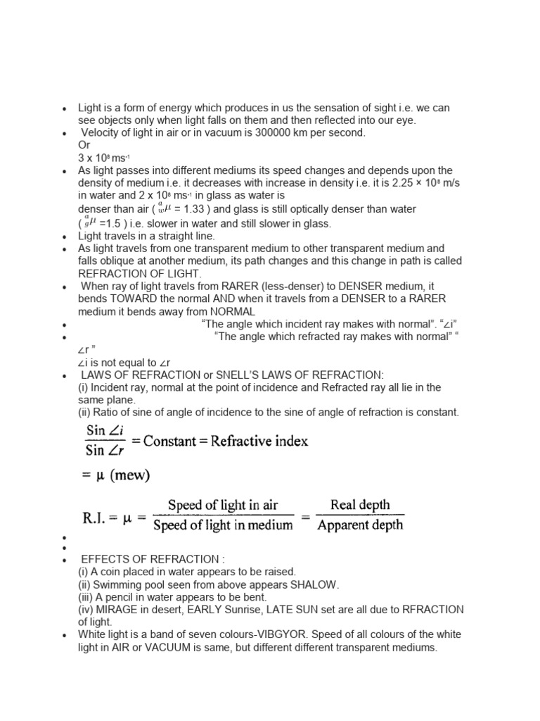 Selina Concise Physics Solutions Class 8 Chapter 5 Light Energy | PDF