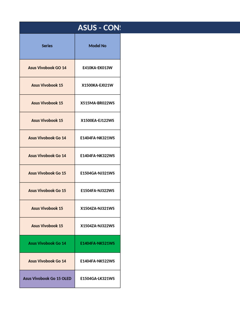 Asus Consumer and Gaming End Cust Price List - 14th Sep 2024 | PDF