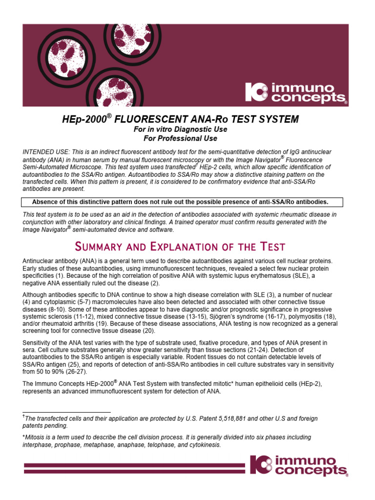 HEp-2000®-FA-ANA-Immuno concept | PDF