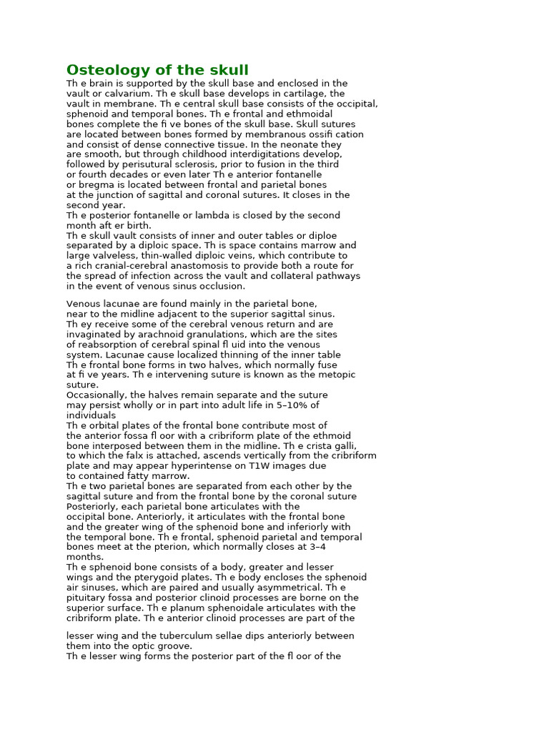 Neuroanatomy Notes | PDF