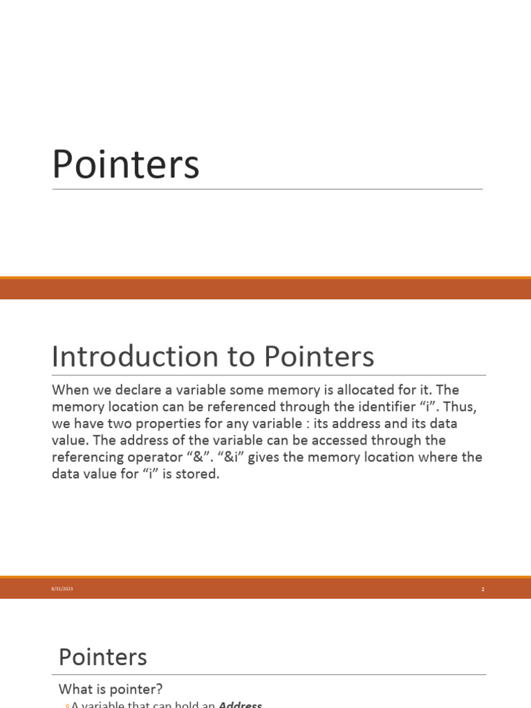 POINTERS | PDF