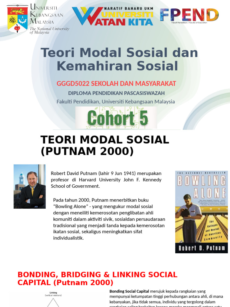 Sekolah & Masyarakat Teori Modal Sosial | PDF