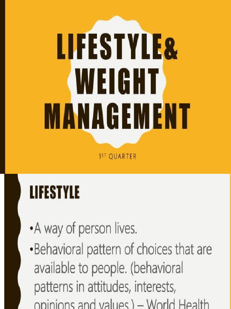 Weight Management | PDF