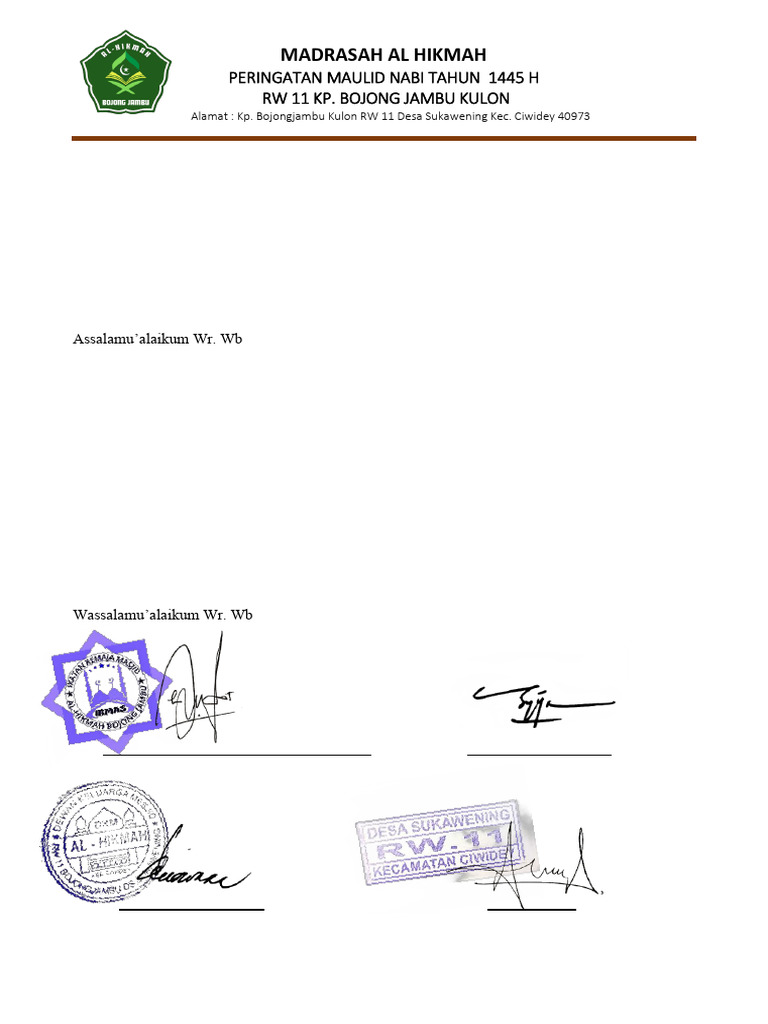 Undangan Muludan | PDF
