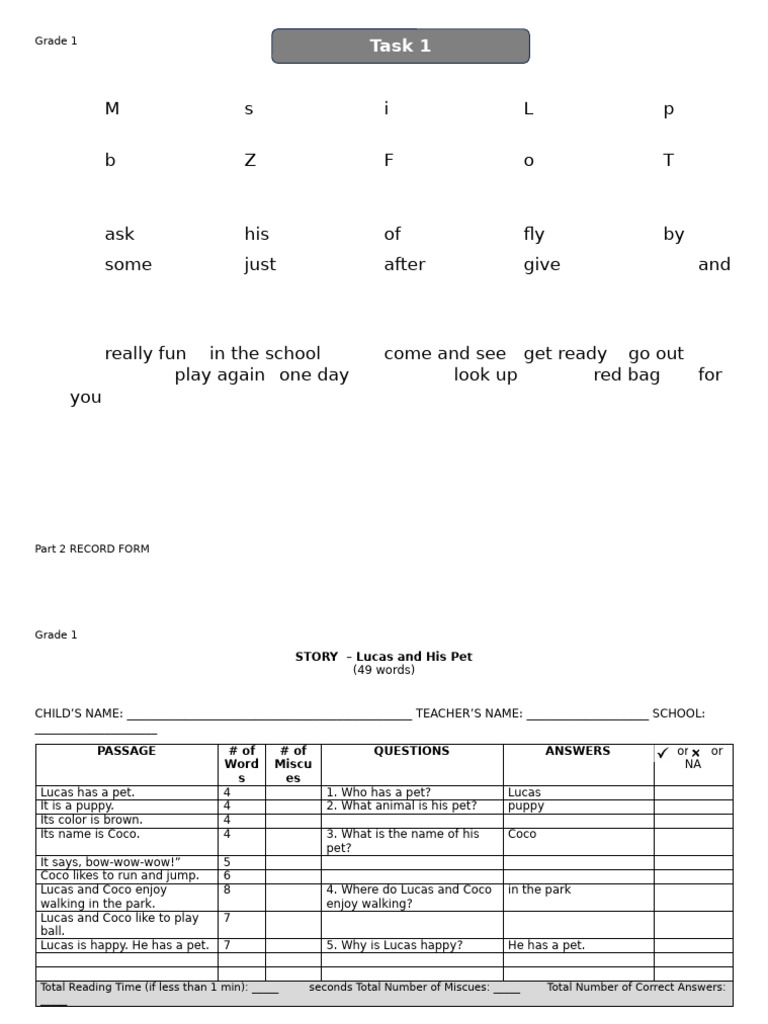 Suggested English 1, 2 & 3 CRLA Tool | PDF