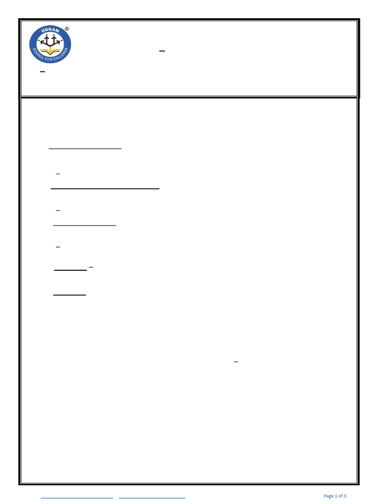 Class 6 CH - 7 Notes 2022-23 | PDF