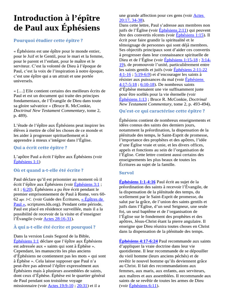 Introduction_Éphésiens | PDF