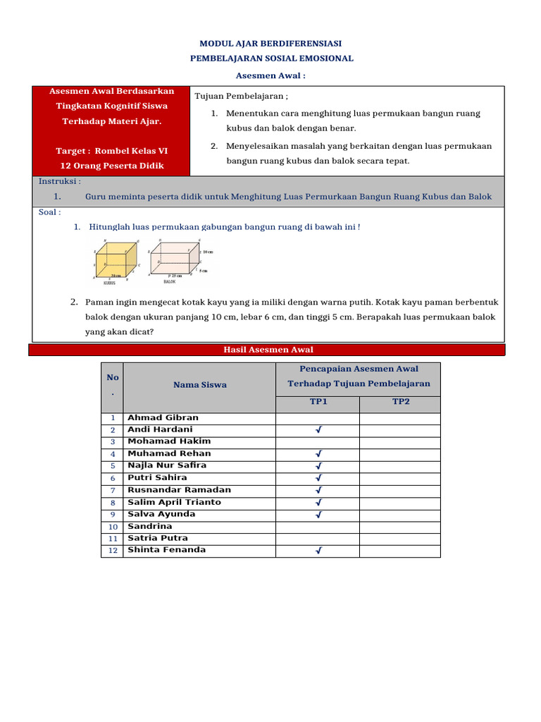 Modul Ajar Aksi Nyata - Jurnal PSE | PDF