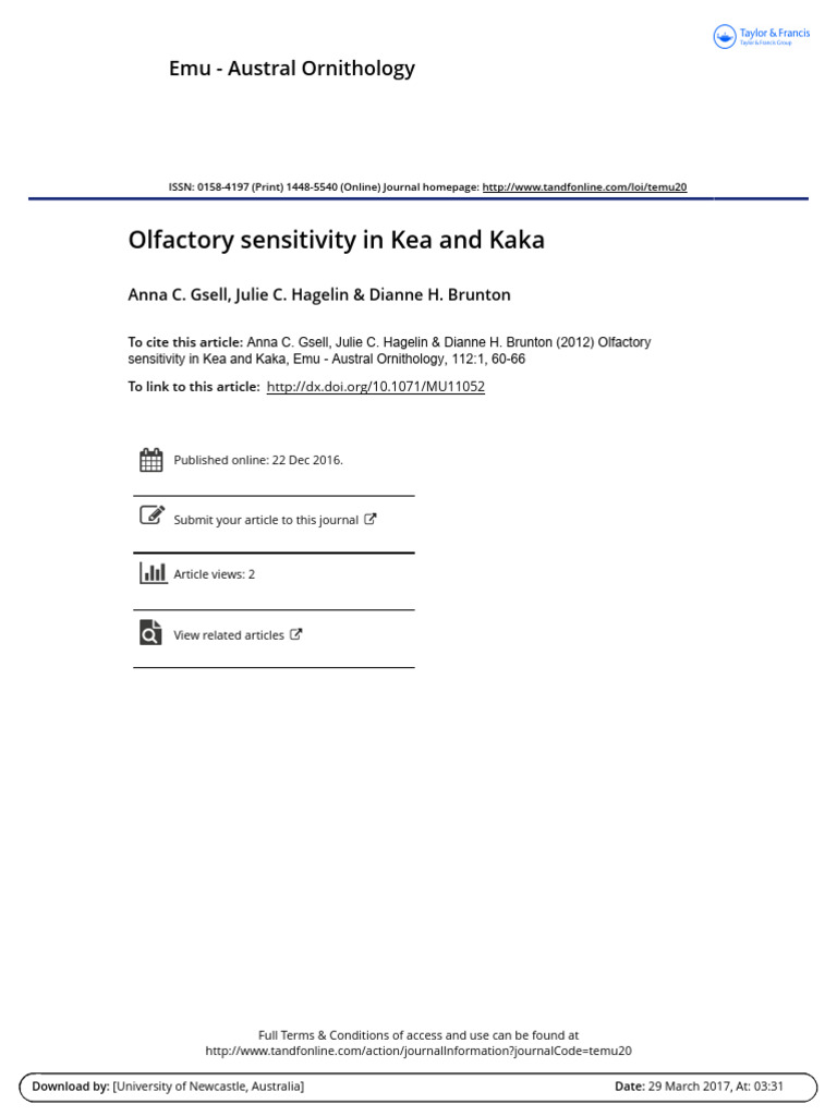 Kea and Kaka Experiment | PDF