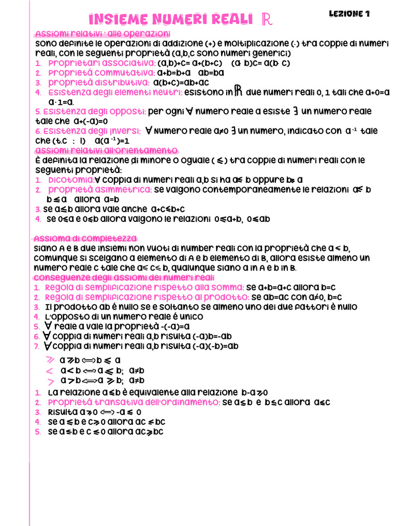 Analisi I Appunti | PDF