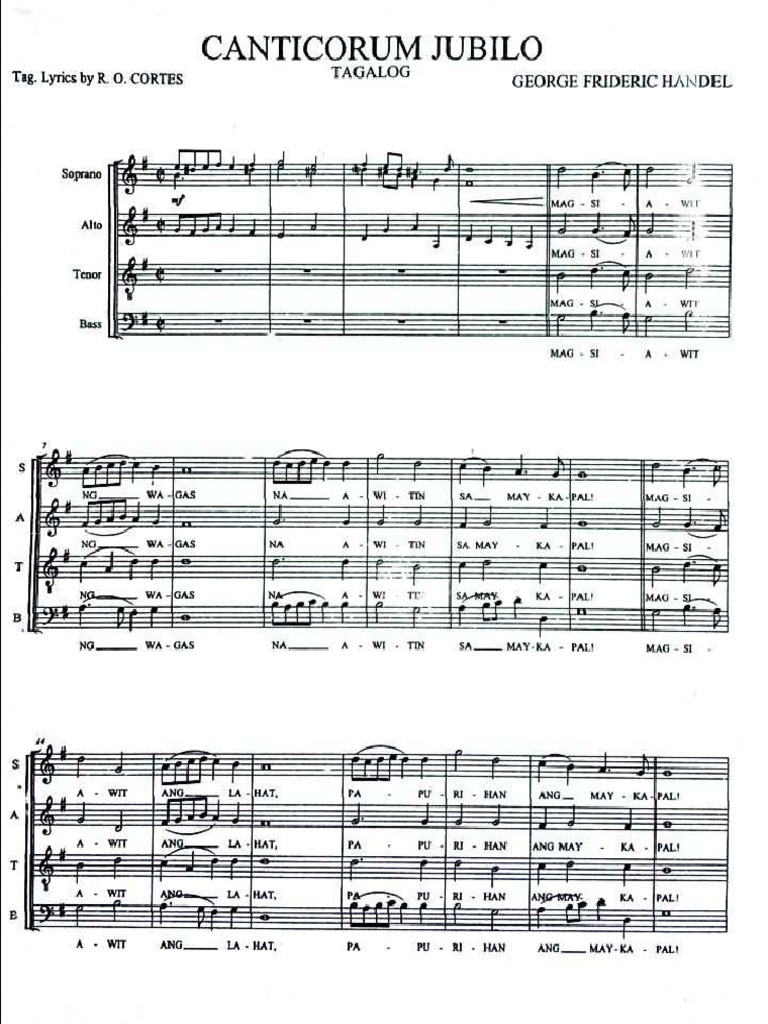 Canticorum Tagalog | PDF