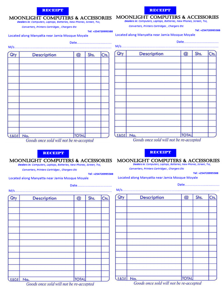 Electronic Receipt | PDF