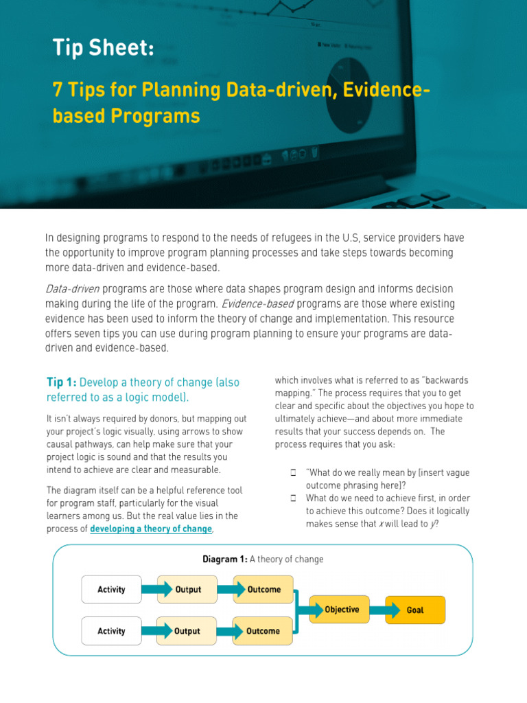 7 Tips For Data Driven Evidence Based Programs | PDF