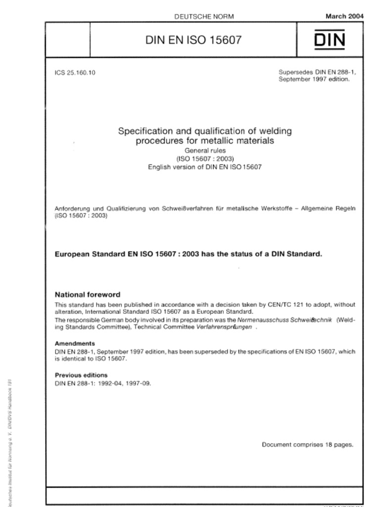 En Iso 15607 | PDF
