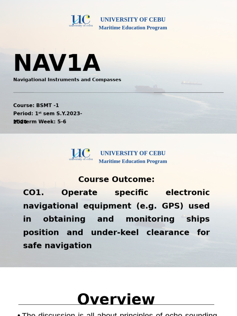 TA1.5 Principles of Echo Sounder | PDF