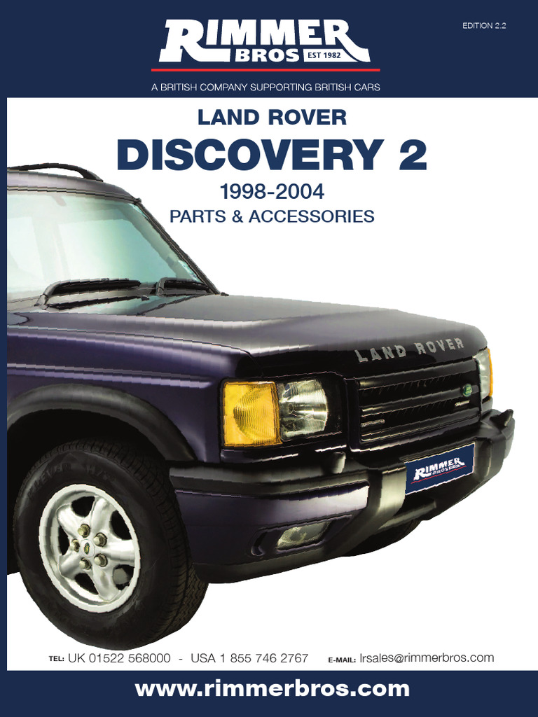 Land Rover Discovery2 Catalogue | PDF