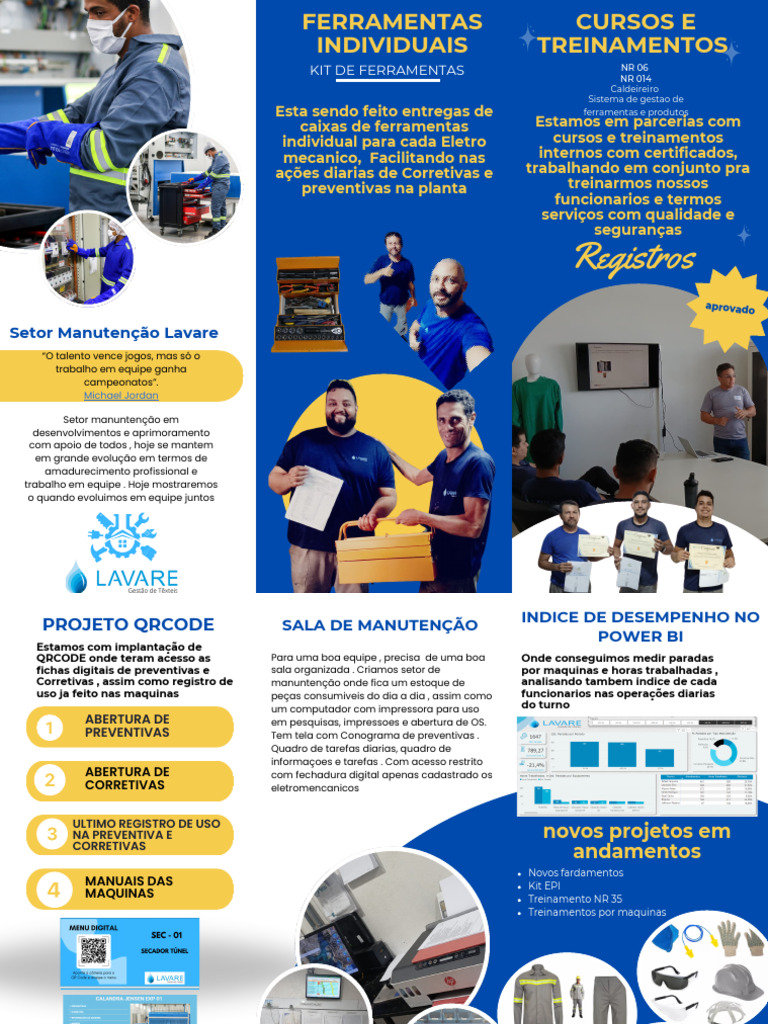 Blue White Modern Gutter Cleaning Z-Fold Brochure | PDF