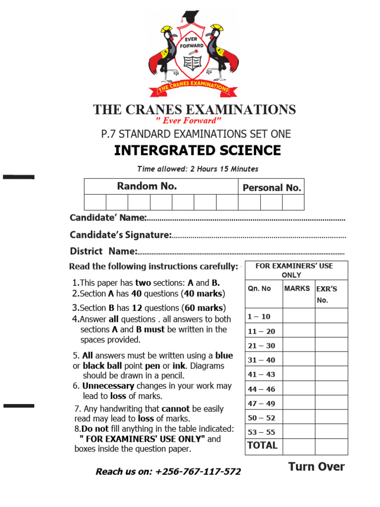 Sci Set 1- The Cranes | PDF