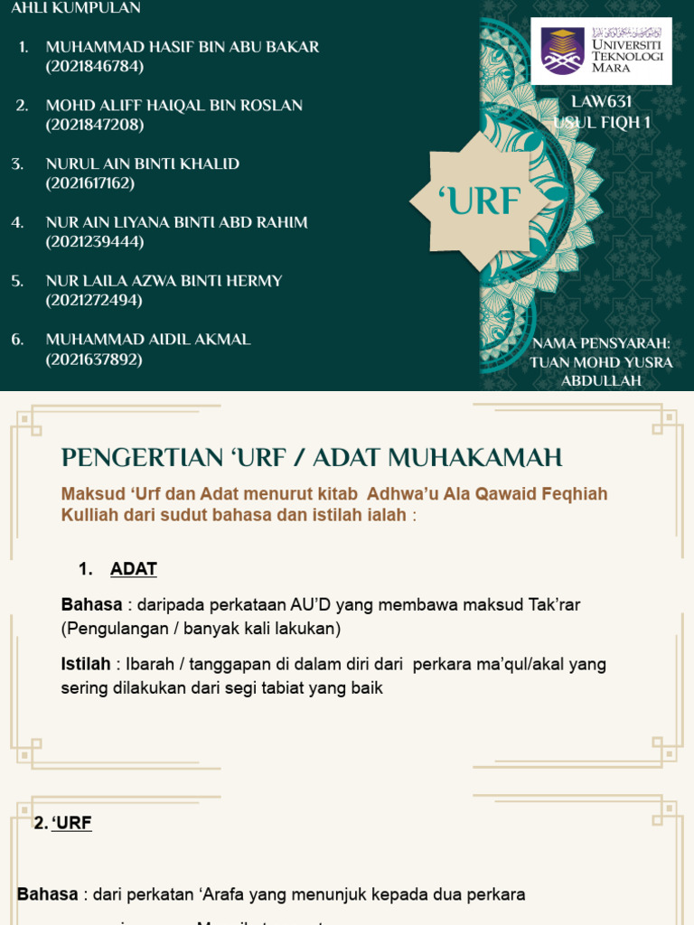 Uruf 2 | PDF
