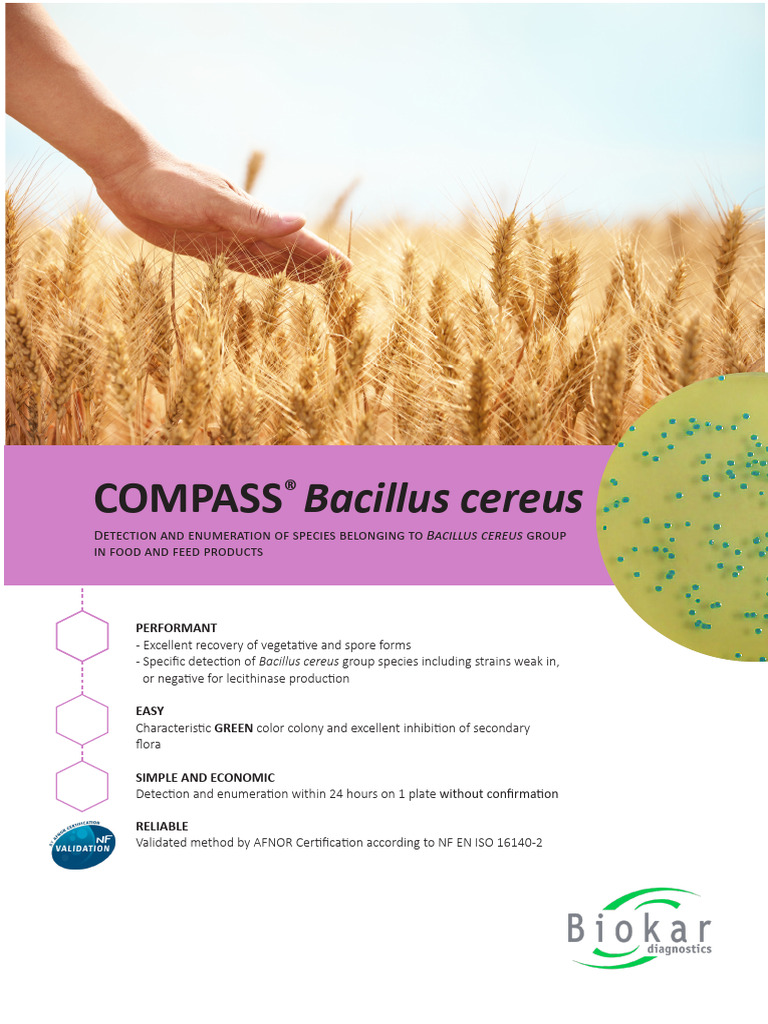 Flyer COMPASS Bacillus Cereus BIOKAR en v0522 | PDF