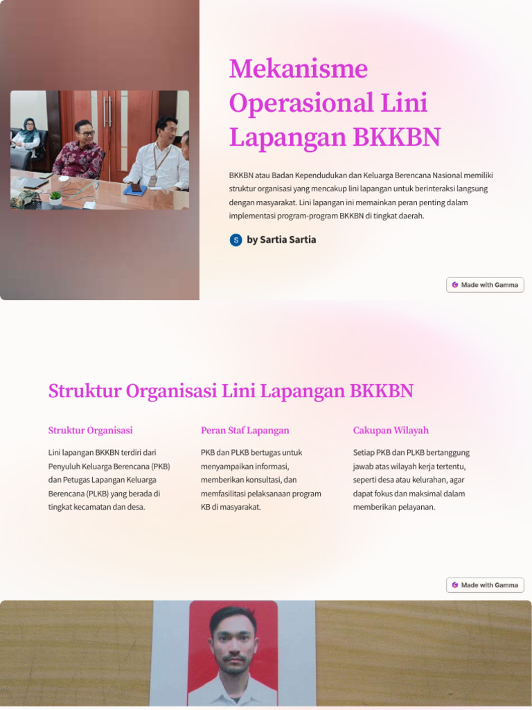 Mekanisme Operasional Lini Lapangan BKKBN Compressed | PDF