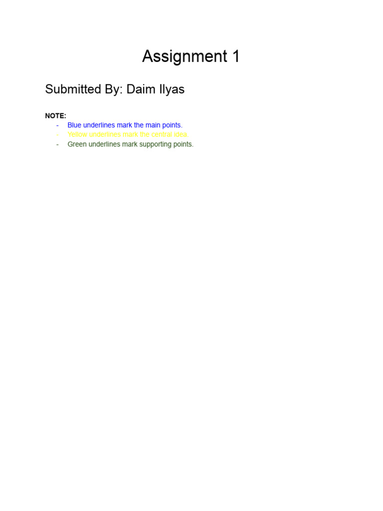 English assignment -1 | PDF