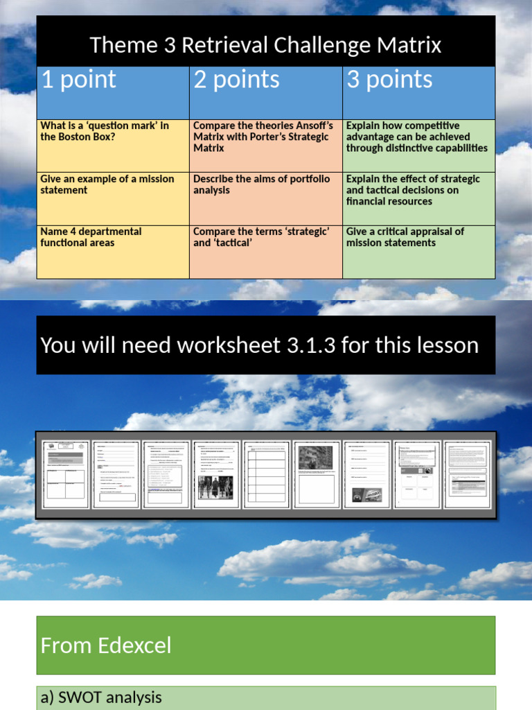 3 1 3 Swot Analysis Pdf
