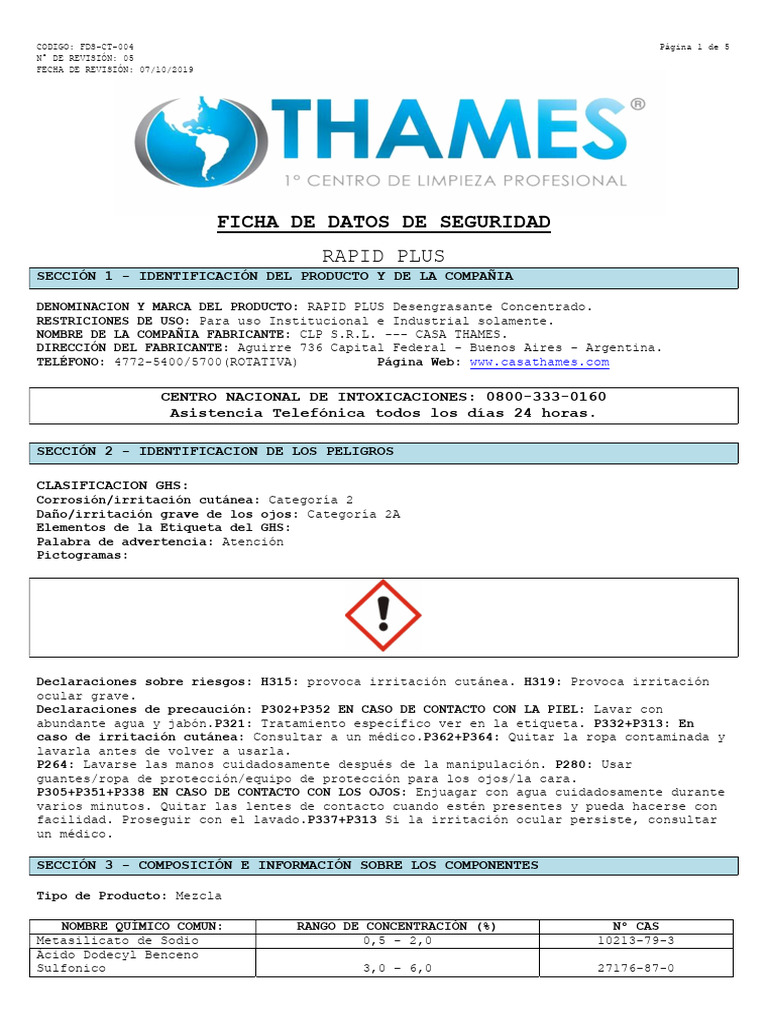 Rapid Plus Rev. 05 | PDF