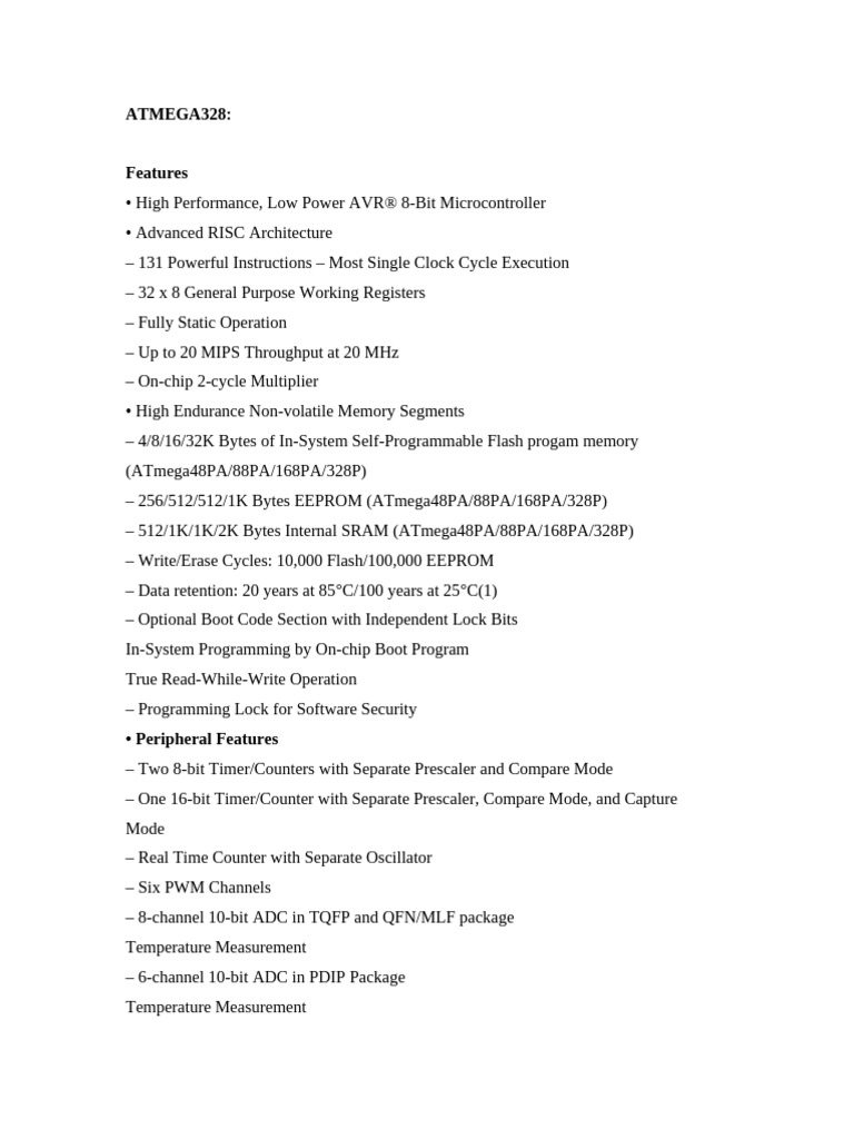 Atmega 328 | PDF
