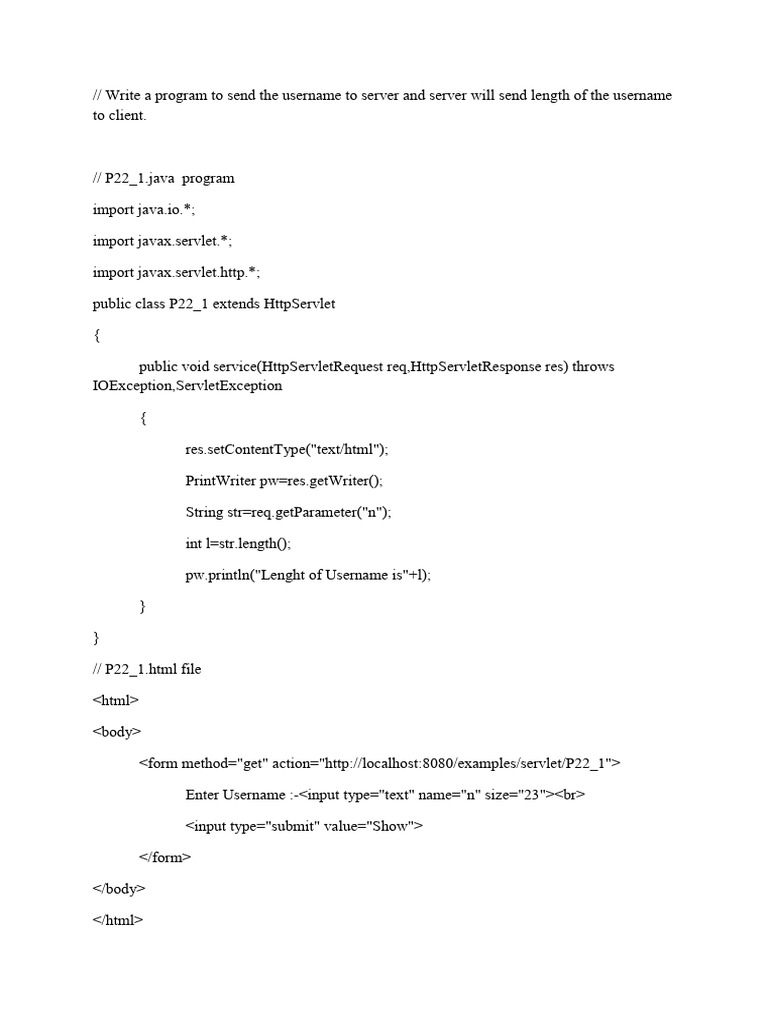 Practical No.22 | PDF